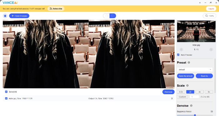 How To Increase Image Size With VanceAI VanceAI