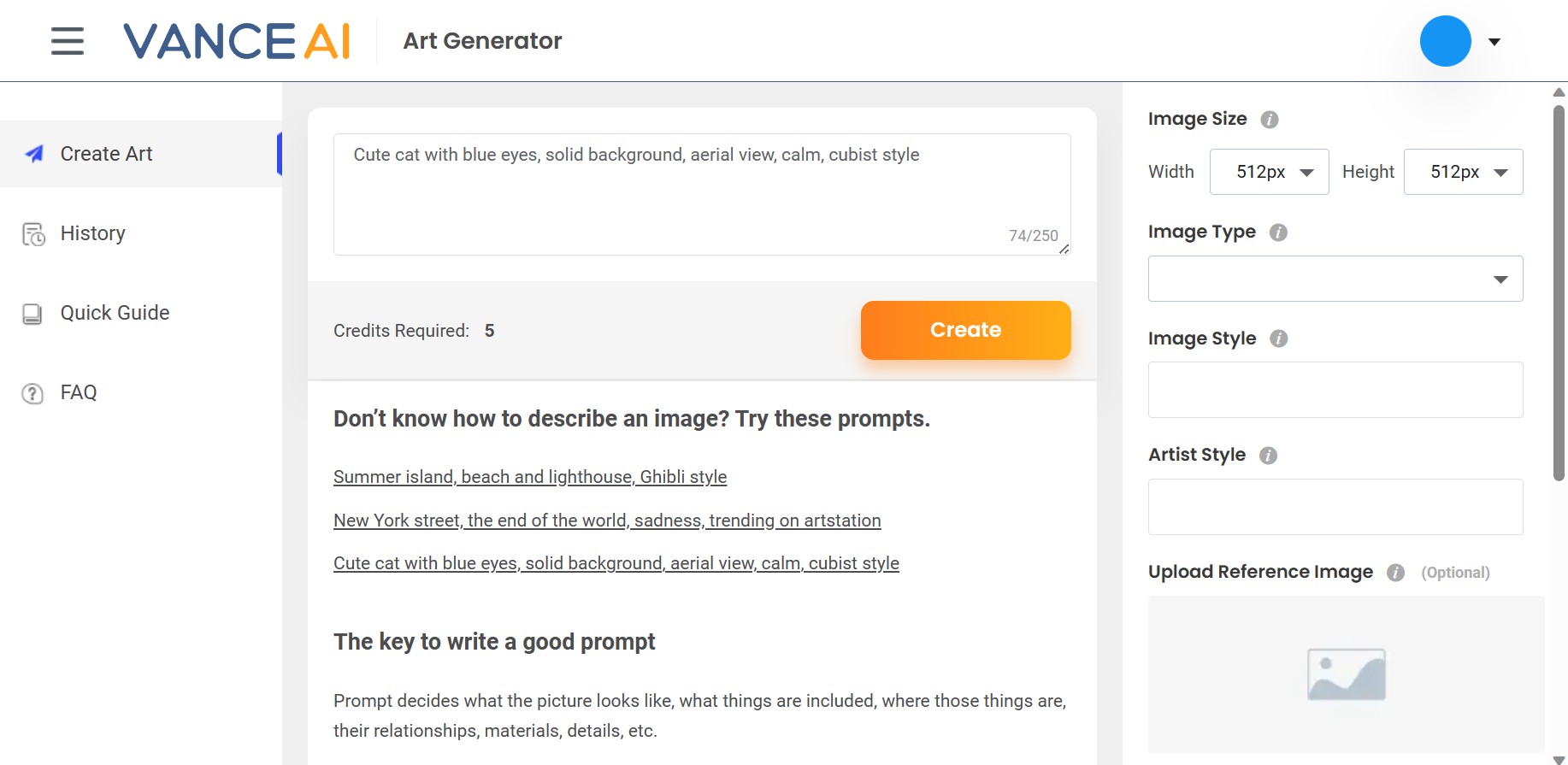 Get Art Prompts From ChatGPT to Get Fancy Drawings - VanceAI